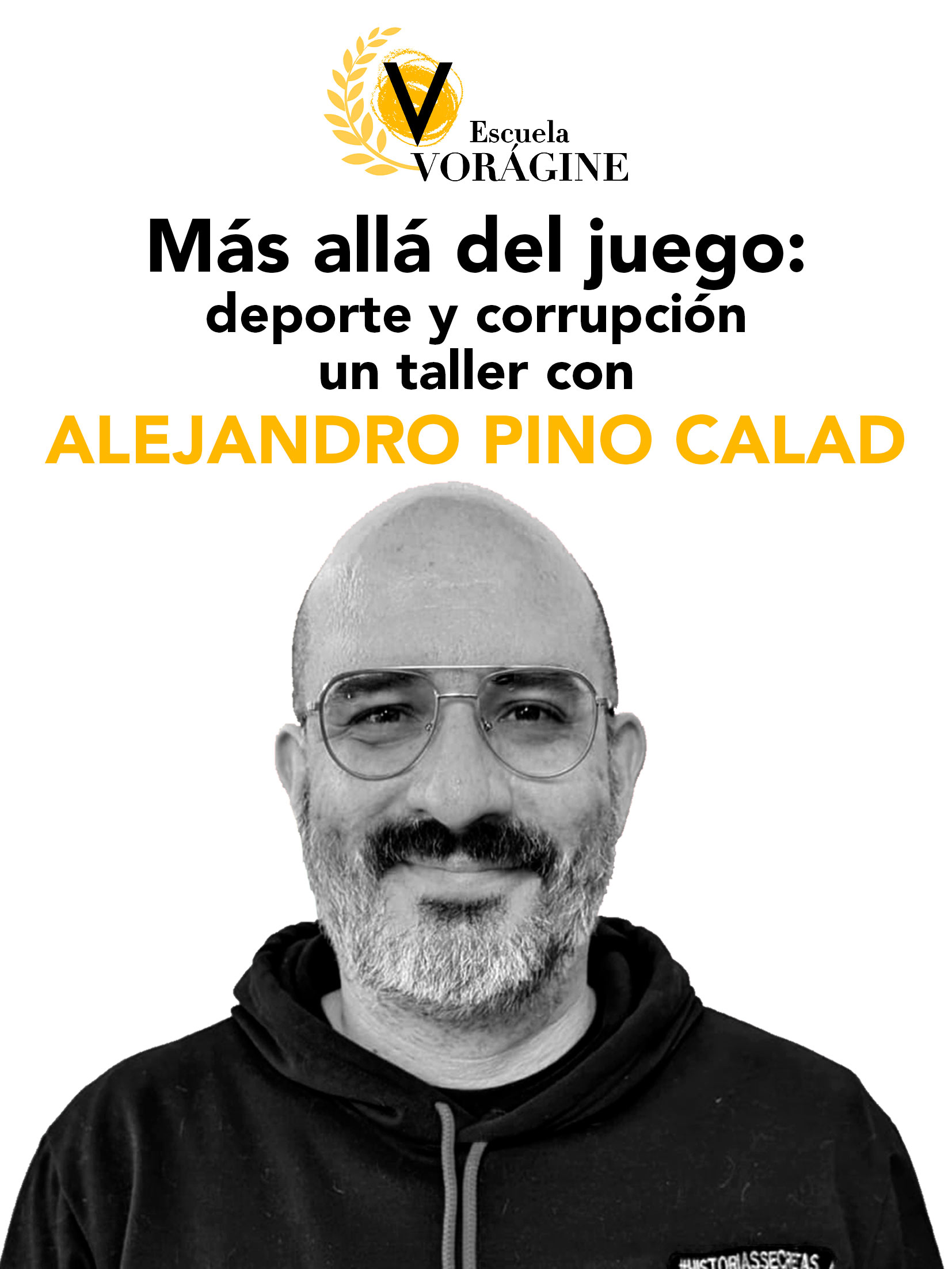 Inscríbete al taller de periodismo deportivo con Alejandro Pino Calad