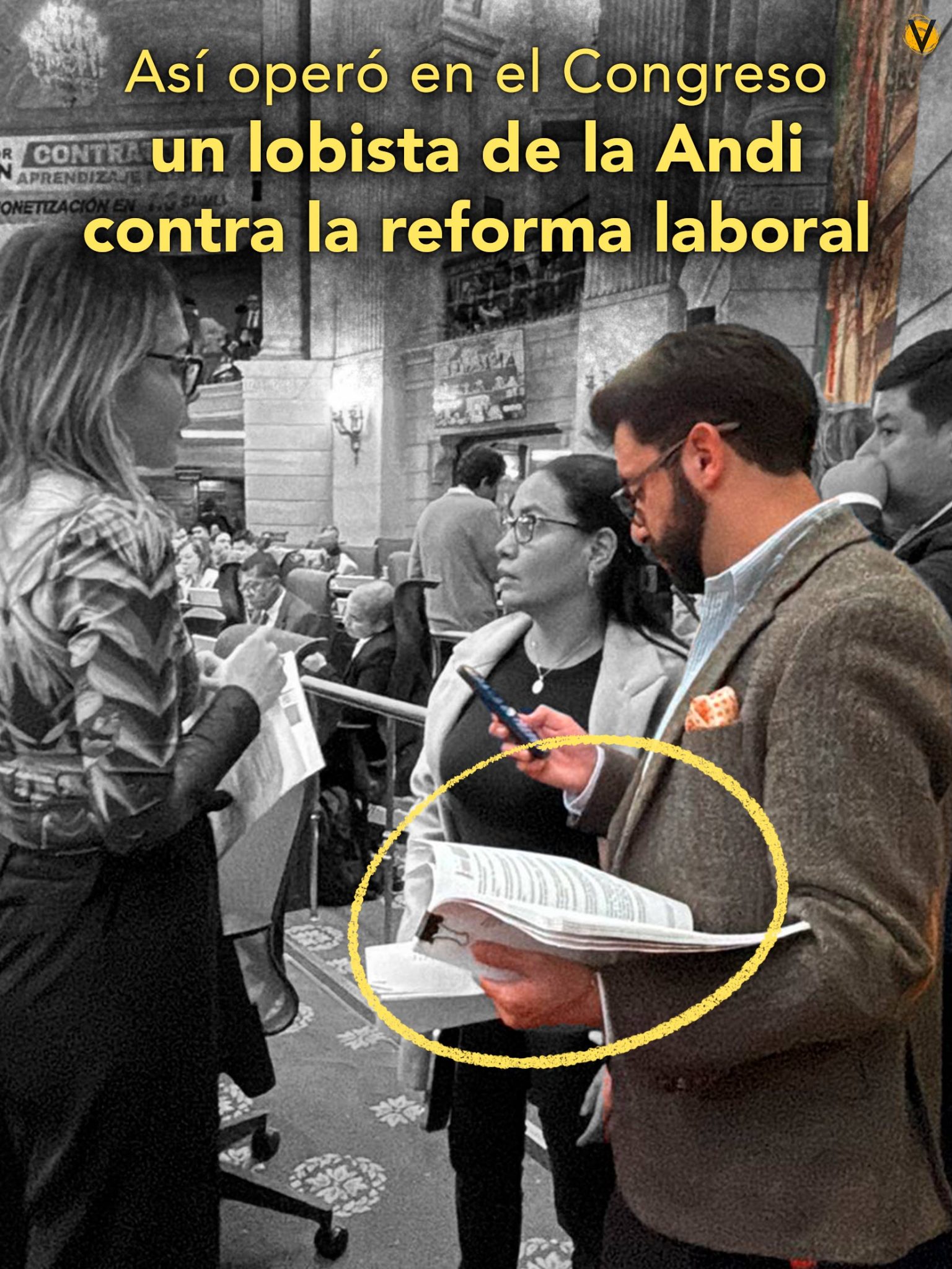 Reforma laboral: la jugadita de un lobista de la Andi en el Congreso